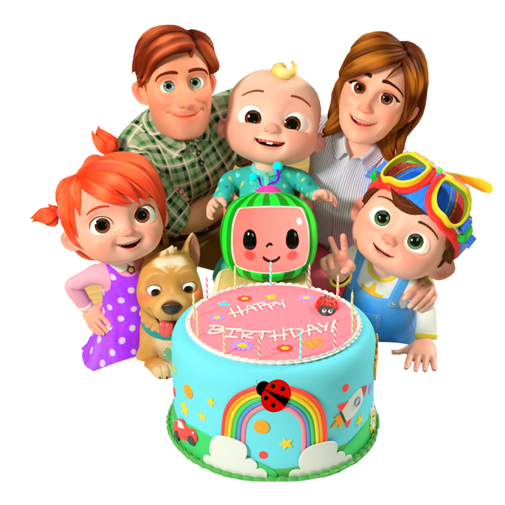 Cocomelon Birthday Family Bundle Png, Birthday Png, Cocomelo | Inspire ...