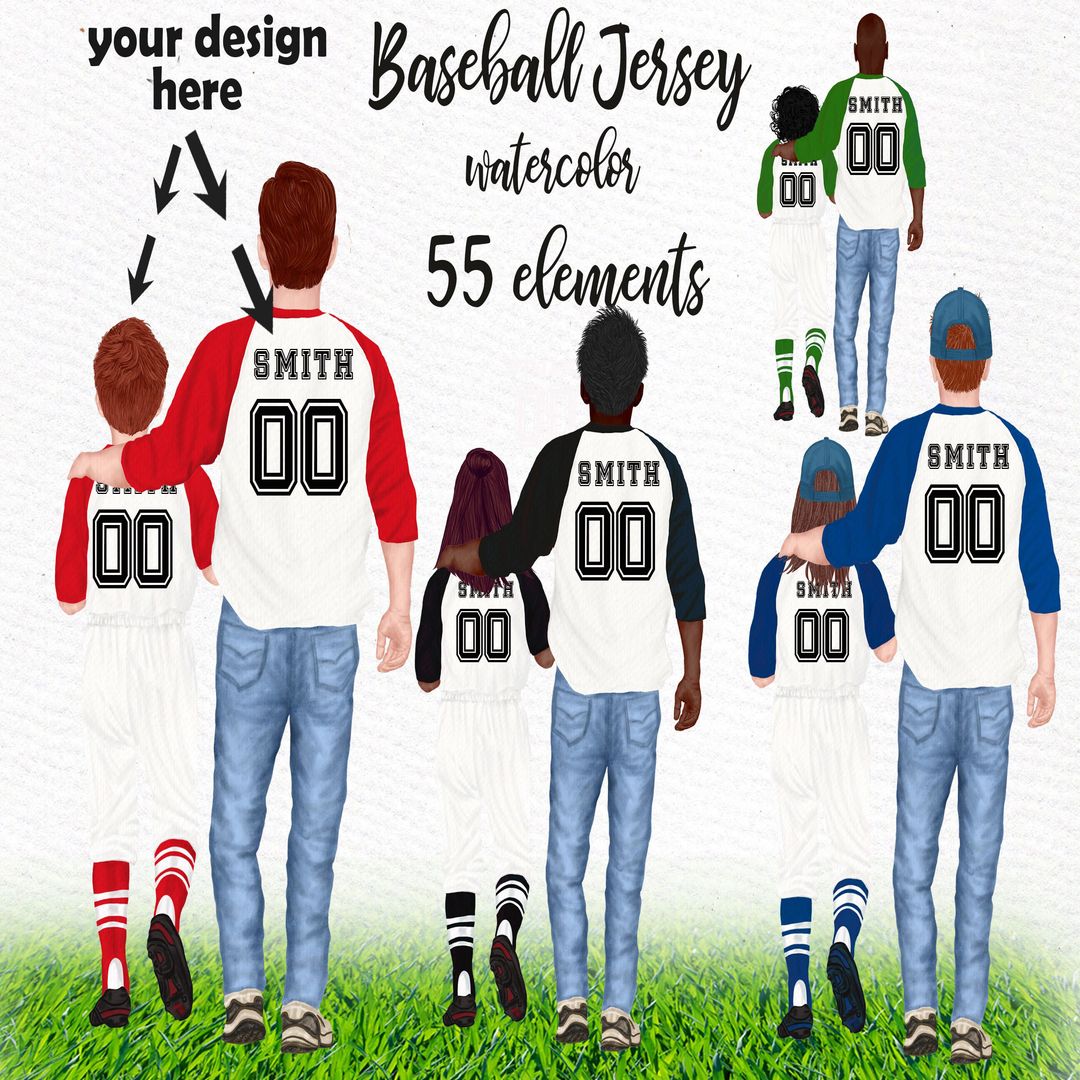 Baseball Jersey clipart: "FATHER'S DAY CLIPART" Daddy clipar | Inspire ...