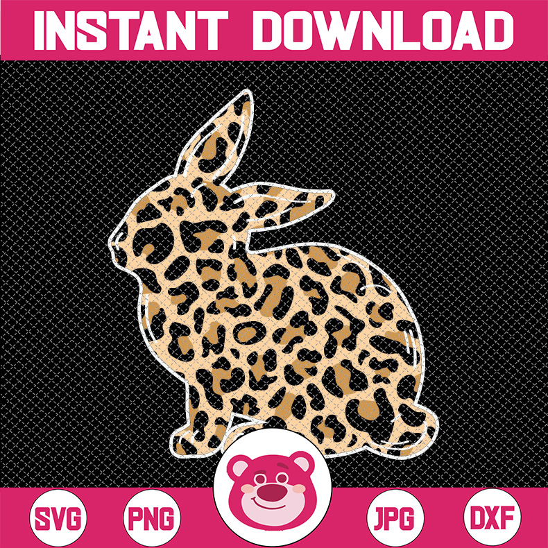 Easter png, Leopard Easter bunny png, Happy Easter sublimati | Inspire ...