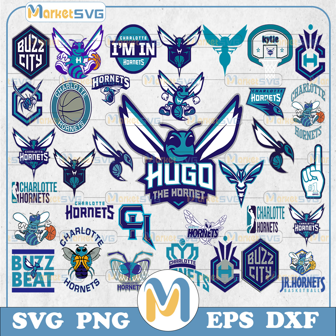 34 Files Charlotte Hornets Basketball Team svg, Charlotte Ho - Inspire ...