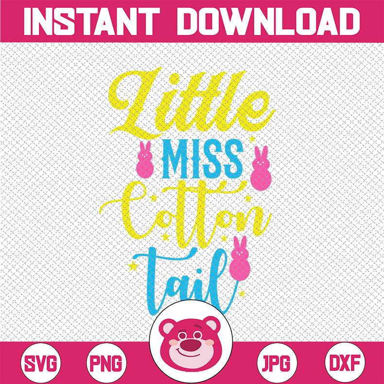 Little Miss Cotton Tail SVG Cut File, Easter SVG Bundle, Hap - Inspire ...