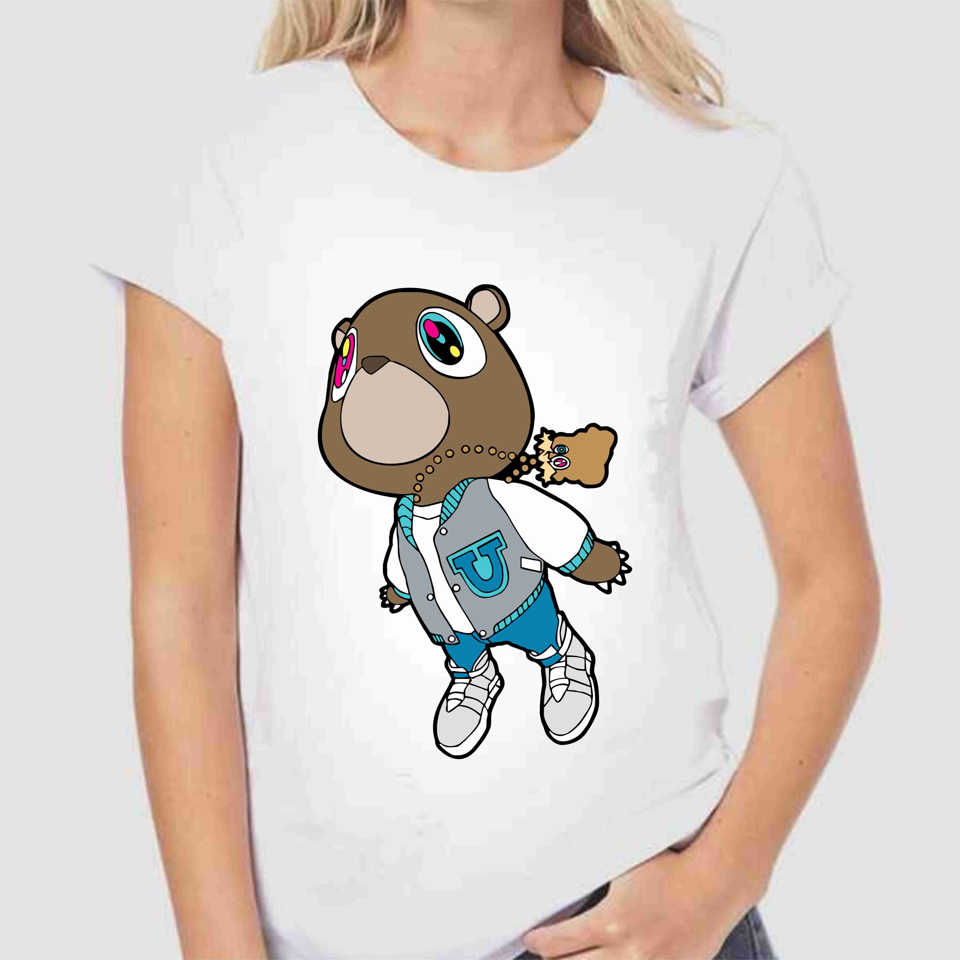 Yeezus Bear Transparent Graduation Yeezus Bear Pendant Necklace