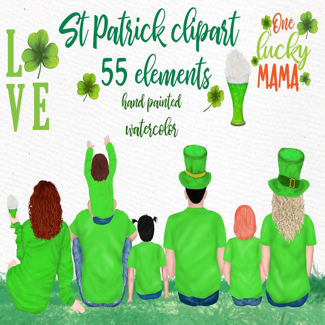 St Patricks Day Clipart: "FAMILY CLIPART" Irish Clipart Best - Inspire ...