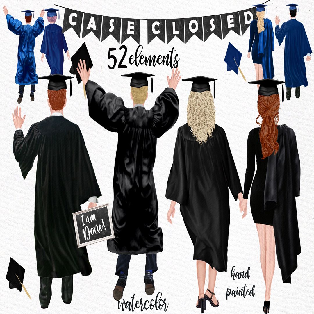 Graduation Clipart: "GRADUATING STUDENTS" Graduate Congrats | Inspire ...