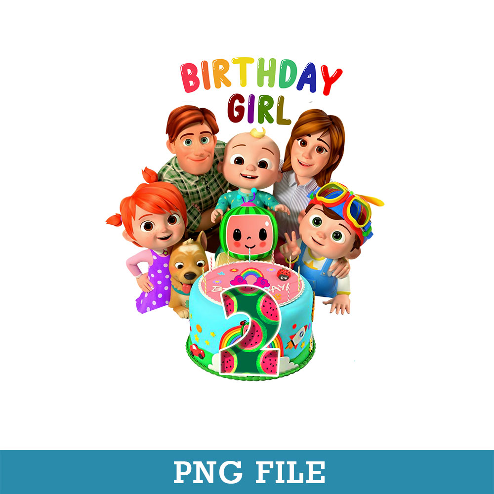 2nd Cocomelon Birthday Girl Png, Cocomelon Birthday Png, Coc | Inspire ...