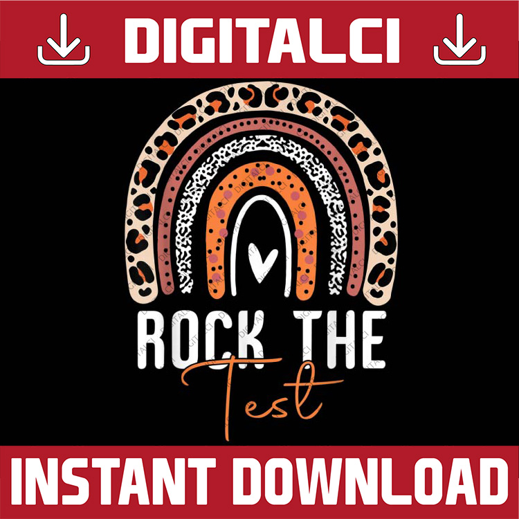 Rock The Test Test Day Teacher Testing Day Rainbow Teacher L | Inspire ...