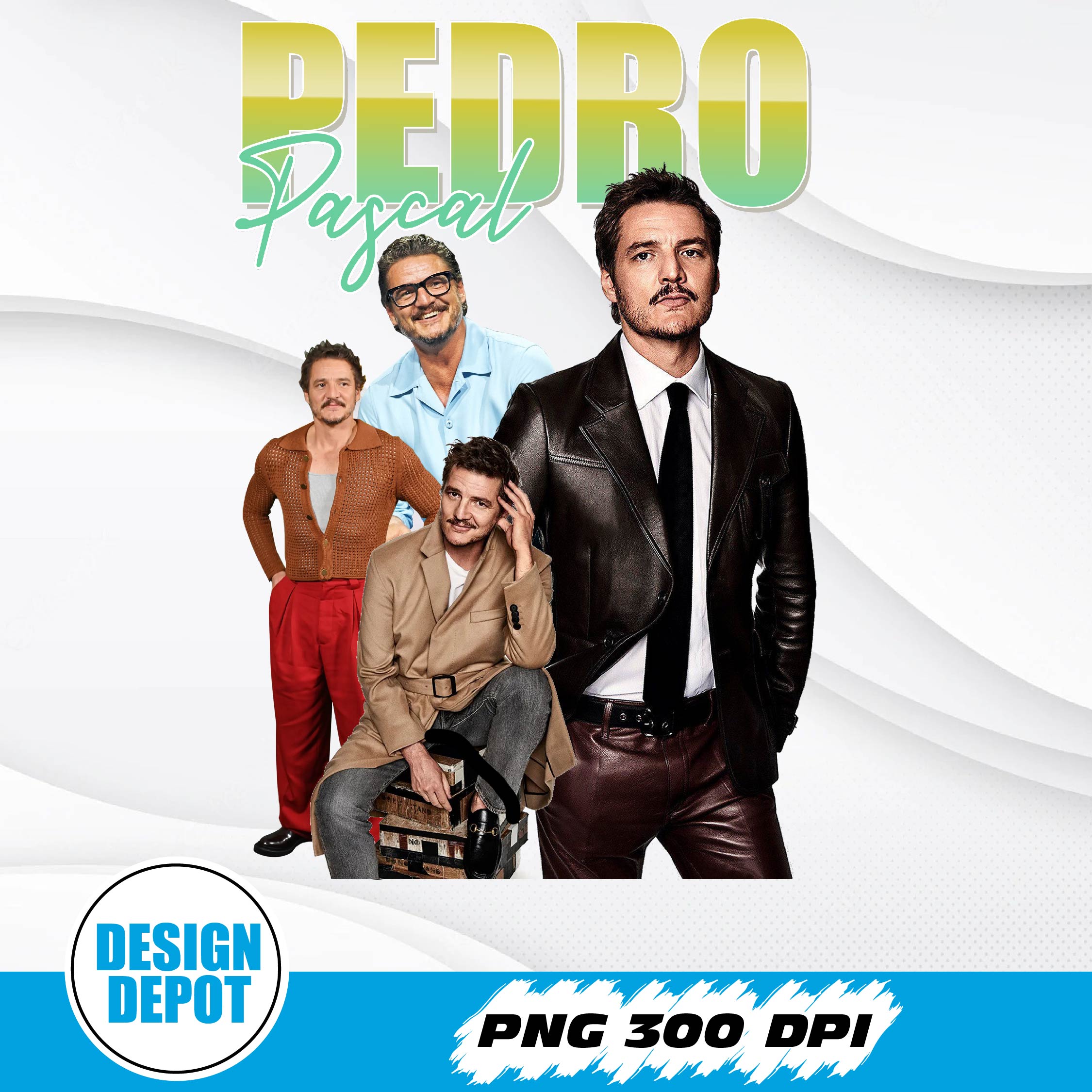 Pedro Pascal Homage Png, Movie Icon Retro 90's Actor Png - Inspire Uplift