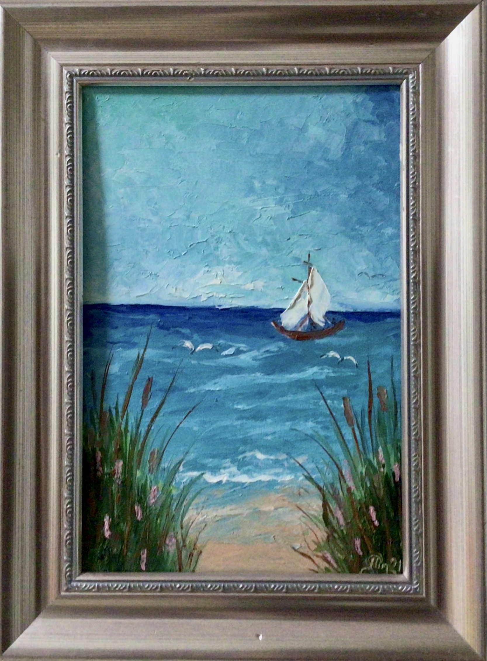 Sea Painting Original Art Seascape ArtworkImpasto Oil Painti | Inspire ...