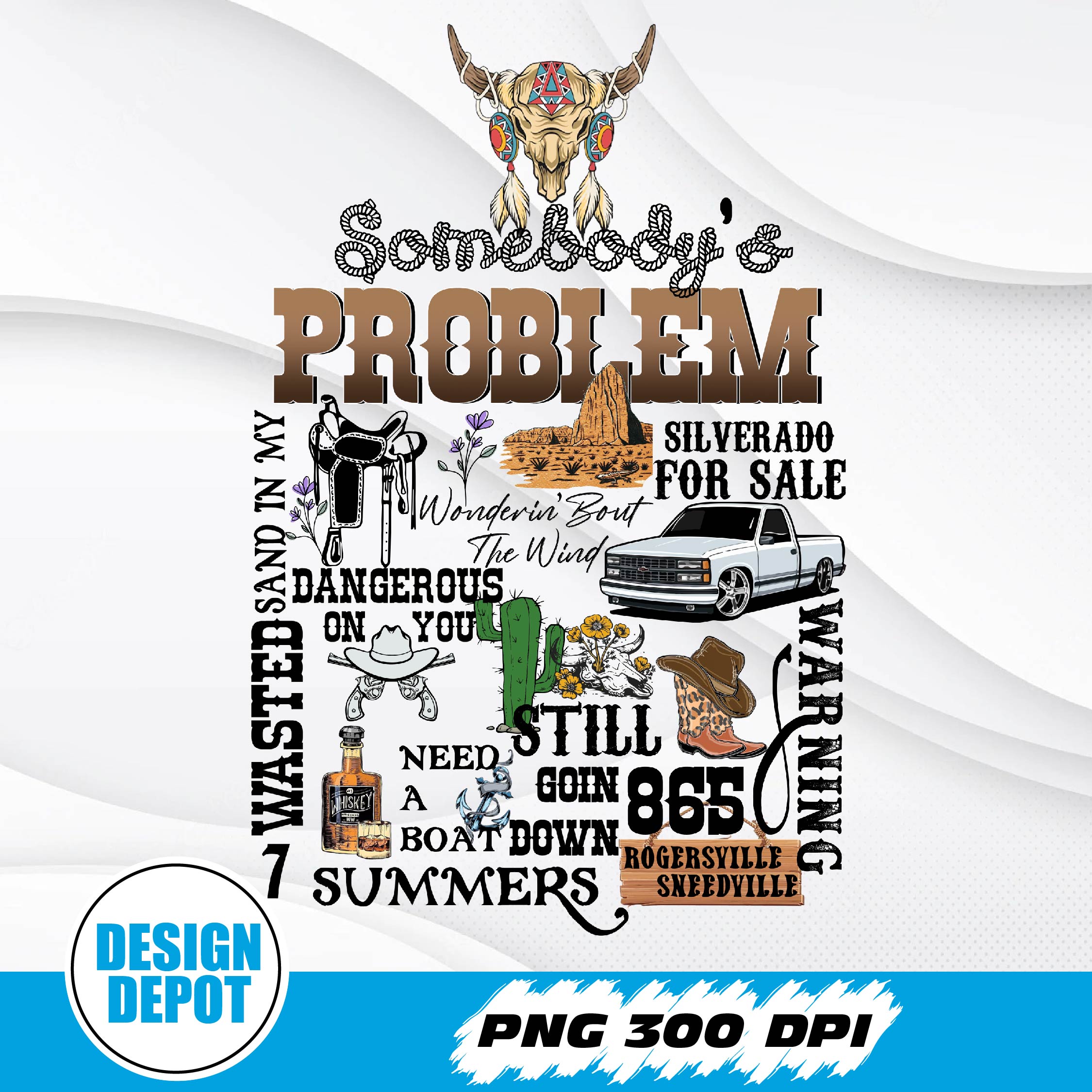Howdy Western Png, Retro Western Png, Cowboy Png, Boho Weste | Inspire ...