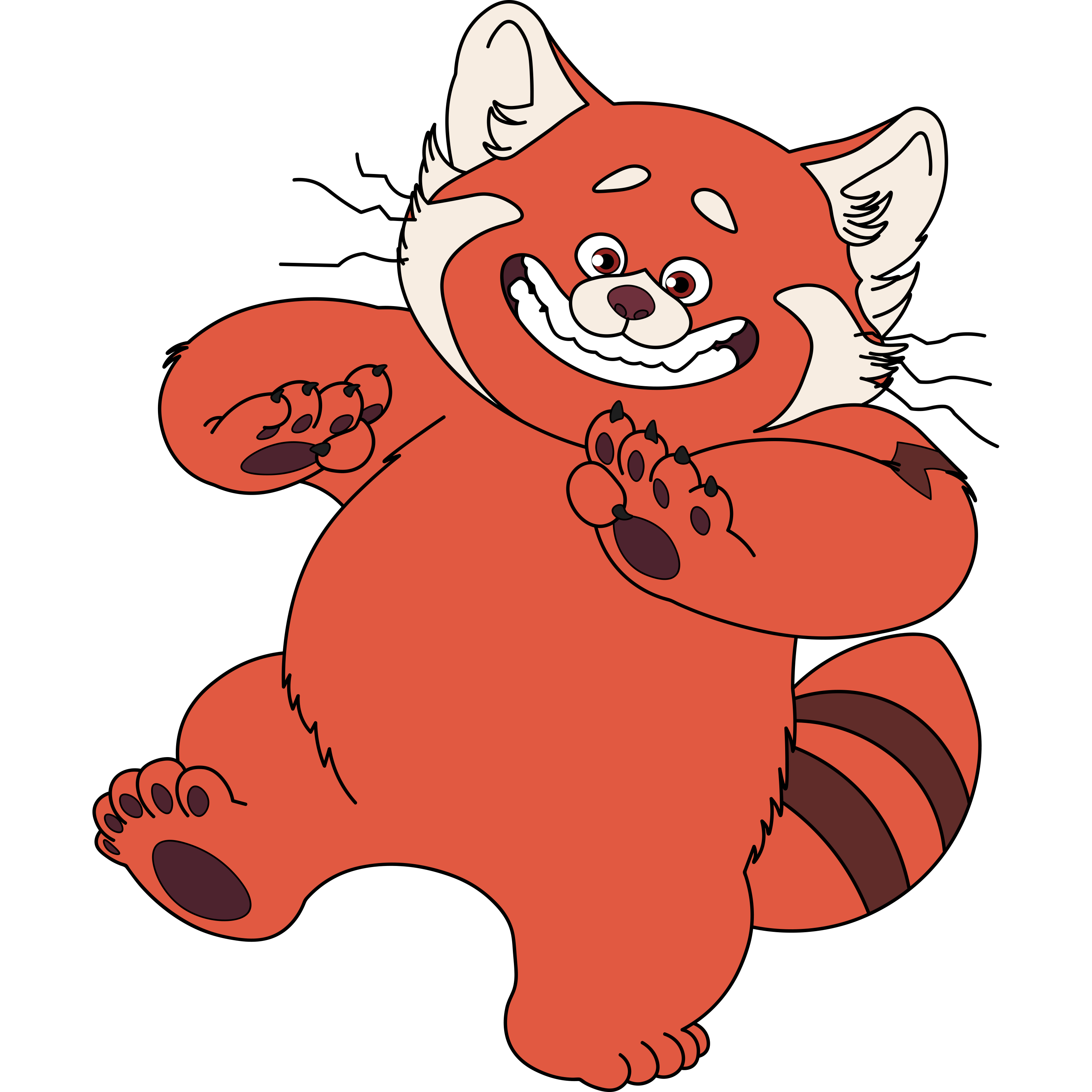 Turning Red Alphabet | Logo | Font | SVG | PNG | CRICUT | Inspire Uplift