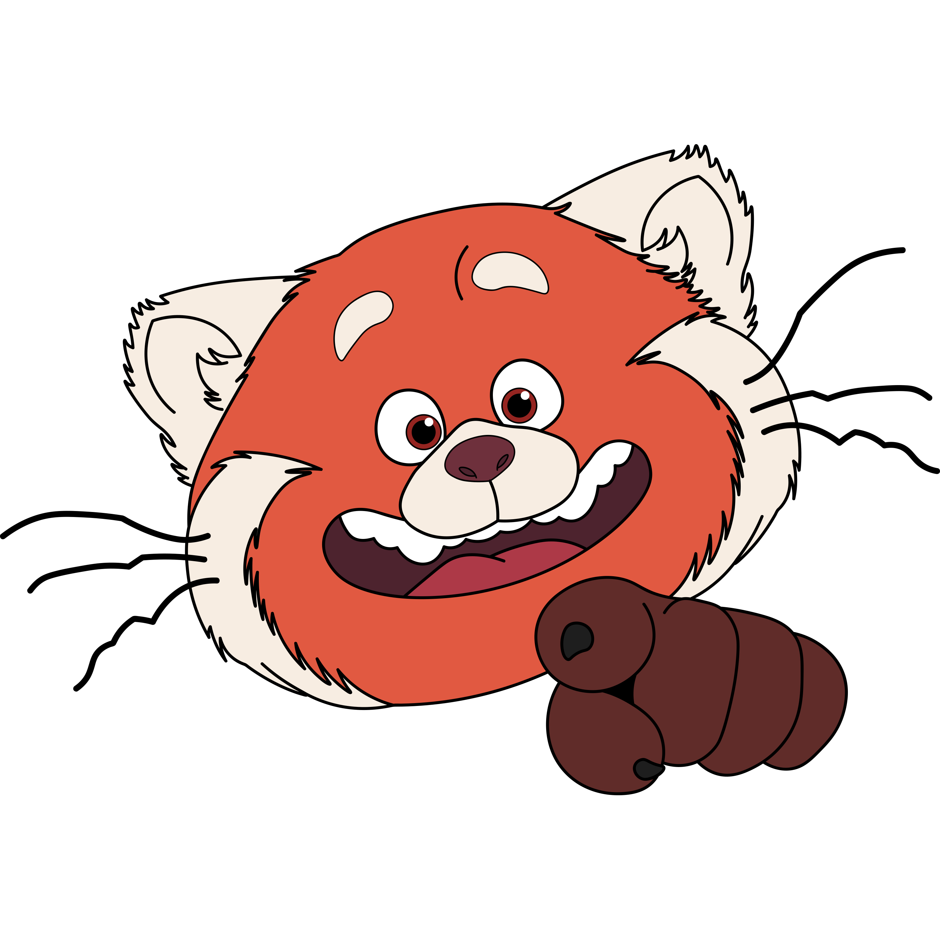 Turning Red Alphabet | Logo | Font | SVG | PNG | CRICUT - Inspire Uplift