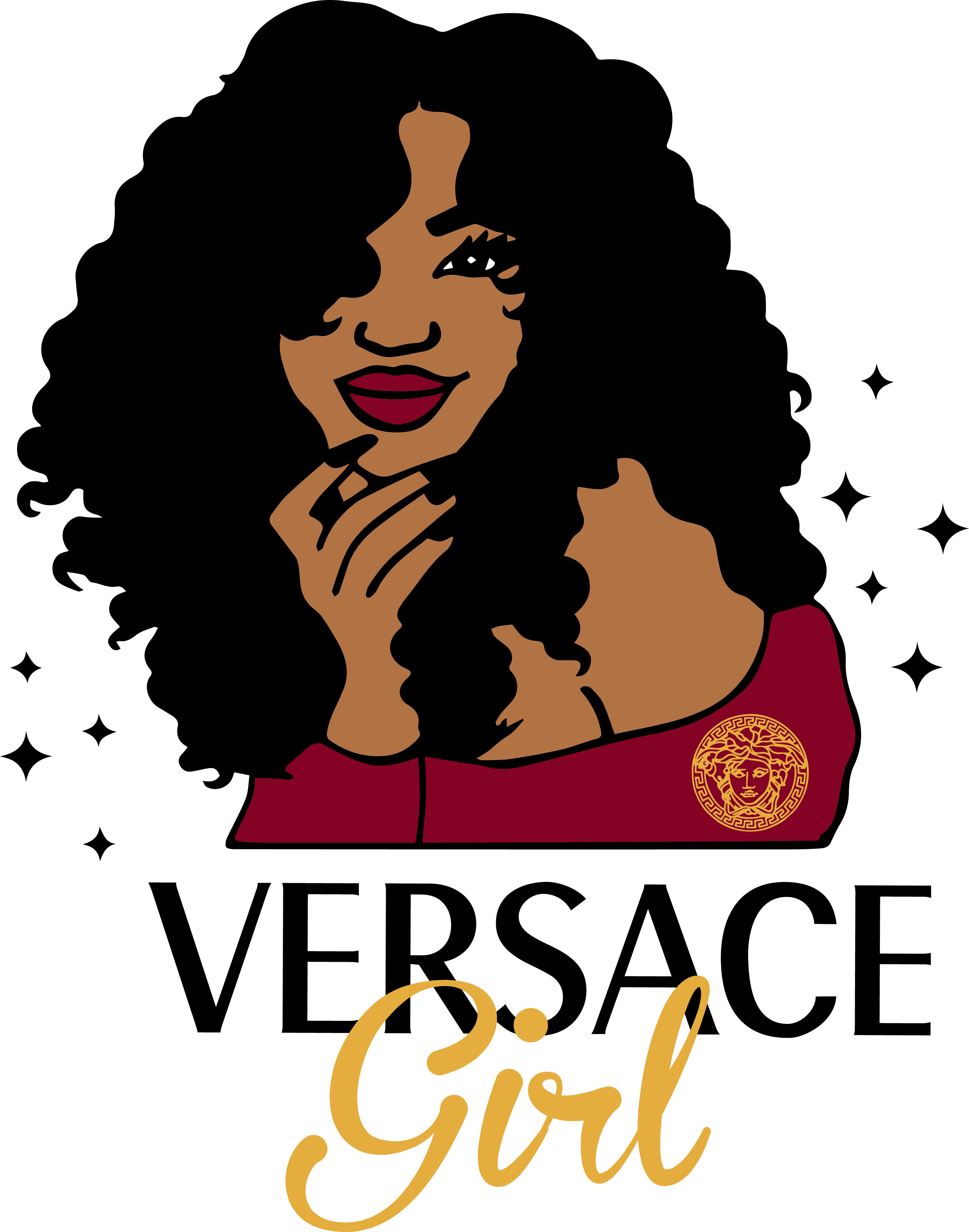 Versace Girl brand Svg, Versace brand Logo Svg, Versace Logo | Inspire ...