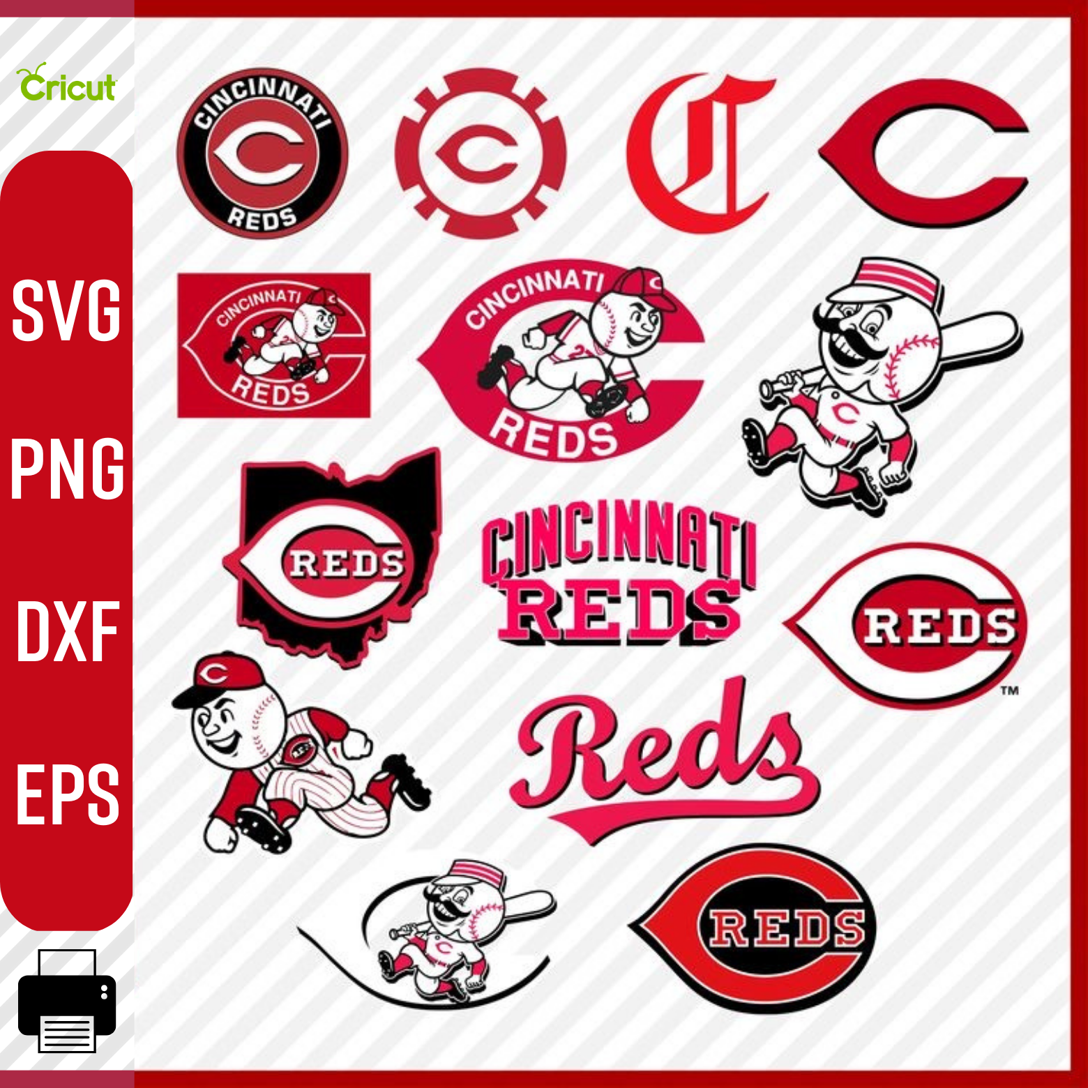 Layered Cincinnati Reds, Cincinnati Reds svg, Cincinnati Red | Inspire ...