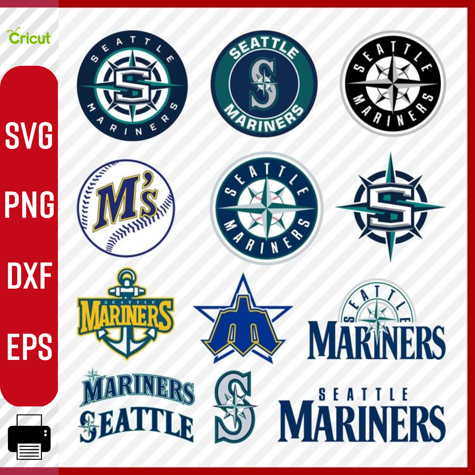 Seattle Mariners svg, Seattle Mariners logo, Seattle Mariner | Inspire ...