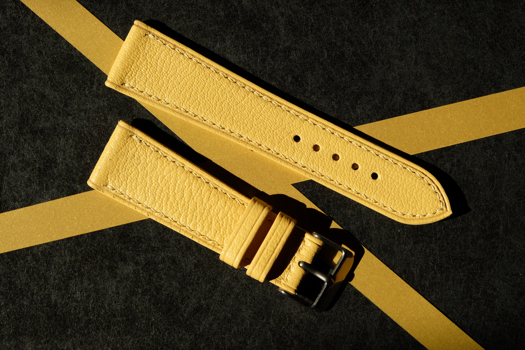 Yellow watch band. Handmade luxury watch accessory. Gift fo - Inspire ...