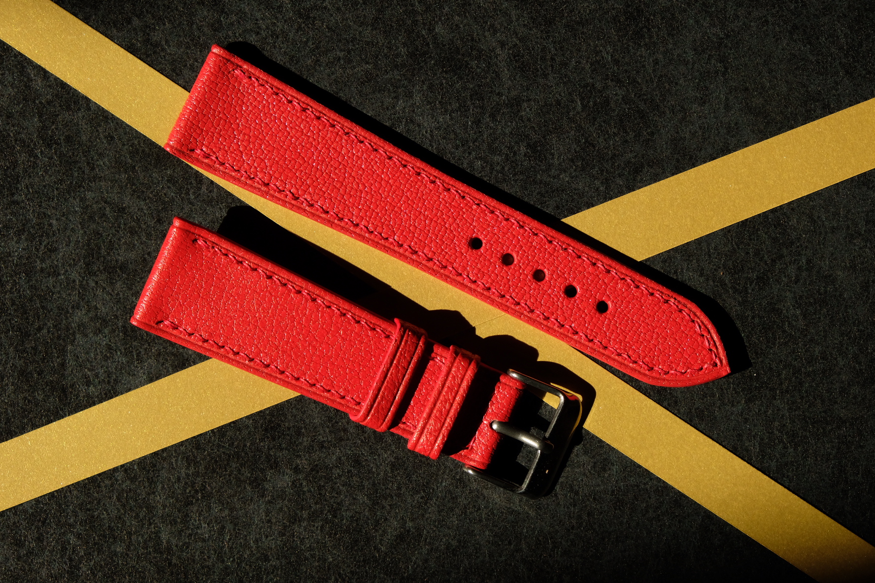 Red watch band. Handmade luxury watch accessory. Gift for h | Inspire ...
