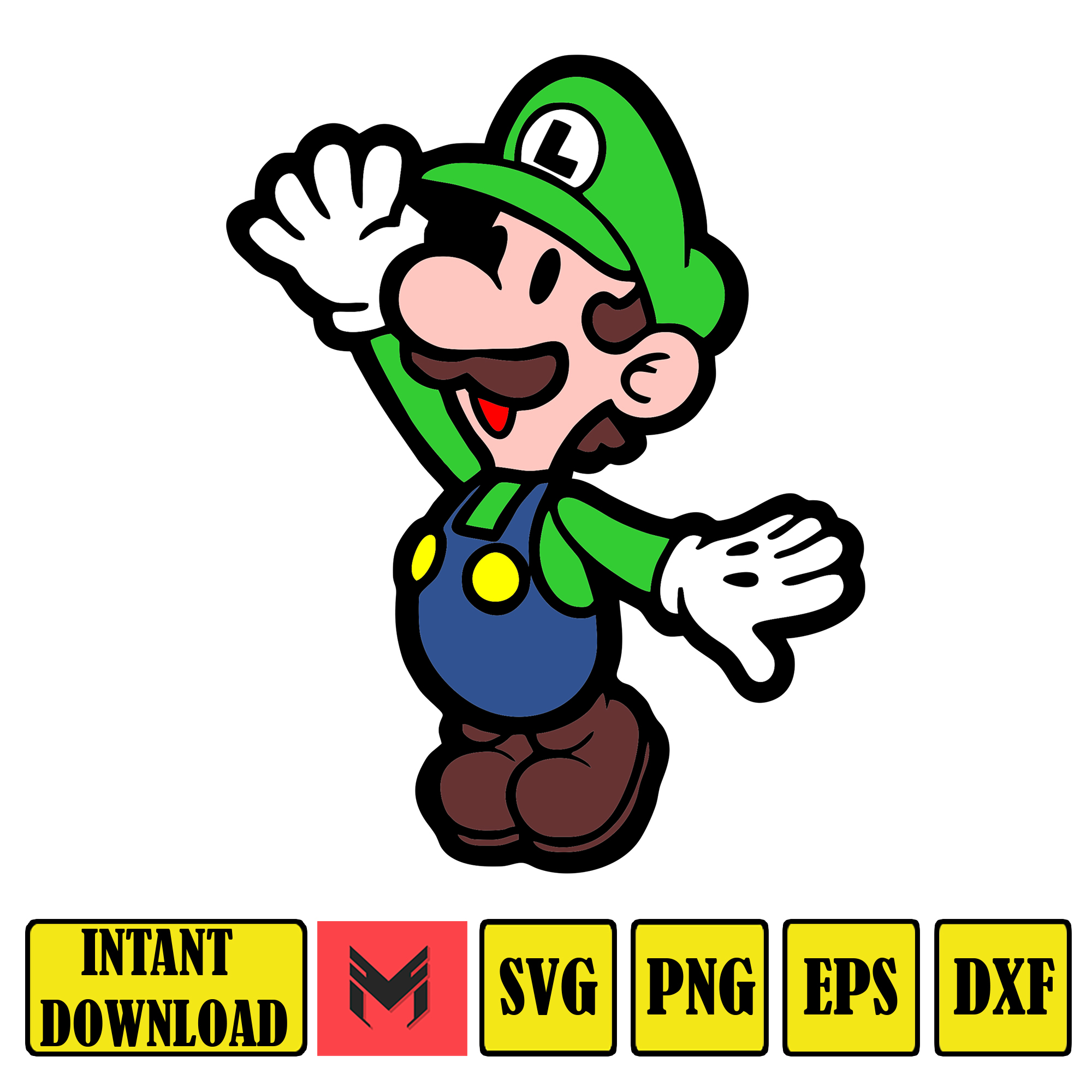 Mario Svg, svg files for cricut, mario svg, mario family svg - Inspire ...