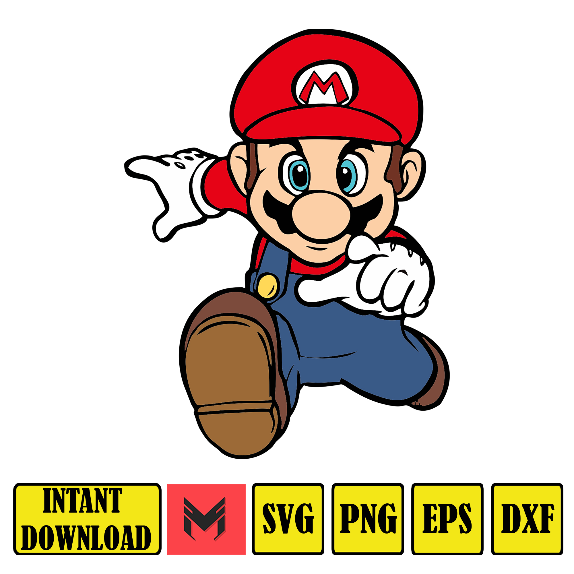 Mario Svg, svg files for cricut, mario svg, mario family svg | Inspire ...