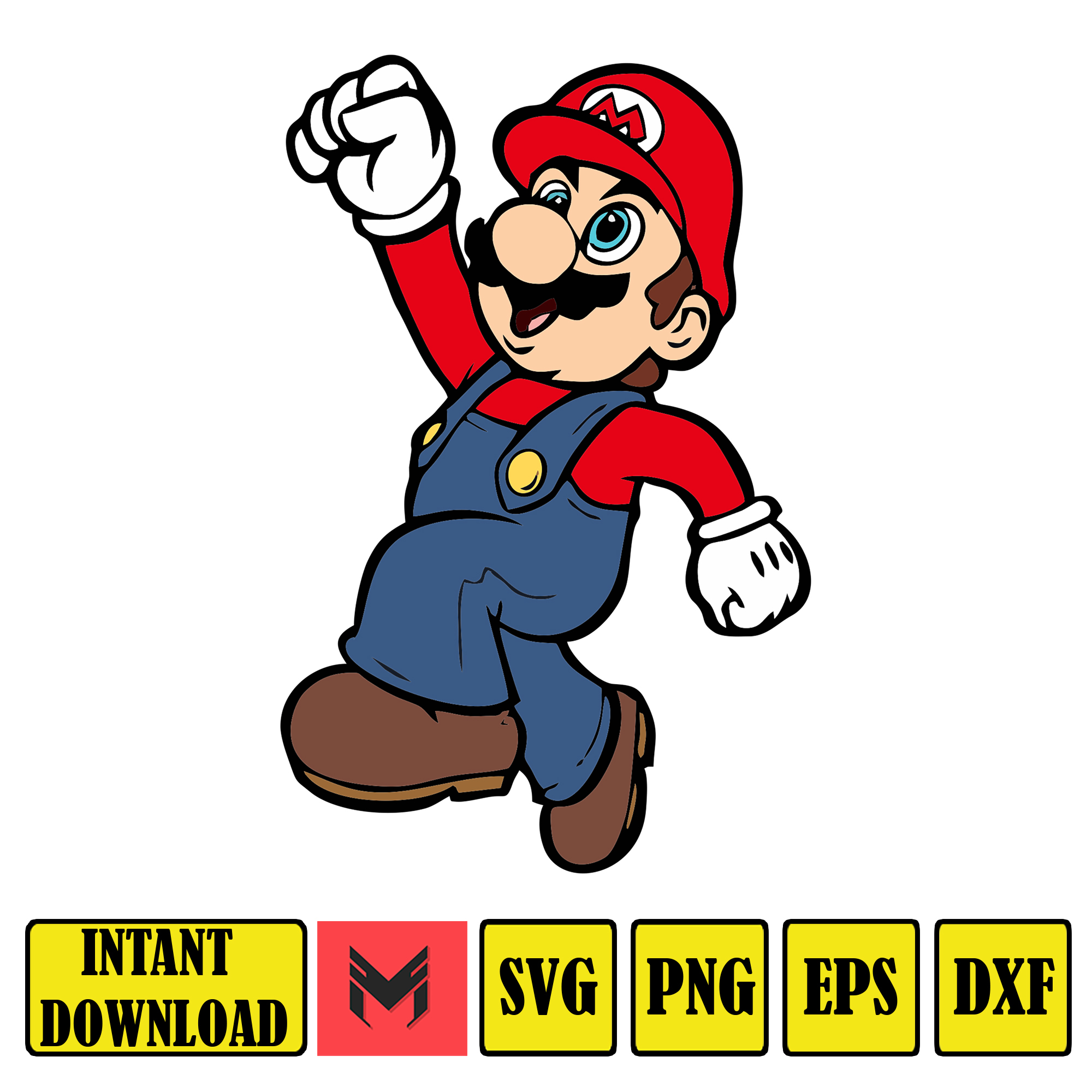 Mario Svg, svg files for cricut, mario svg, mario family svg | Inspire ...