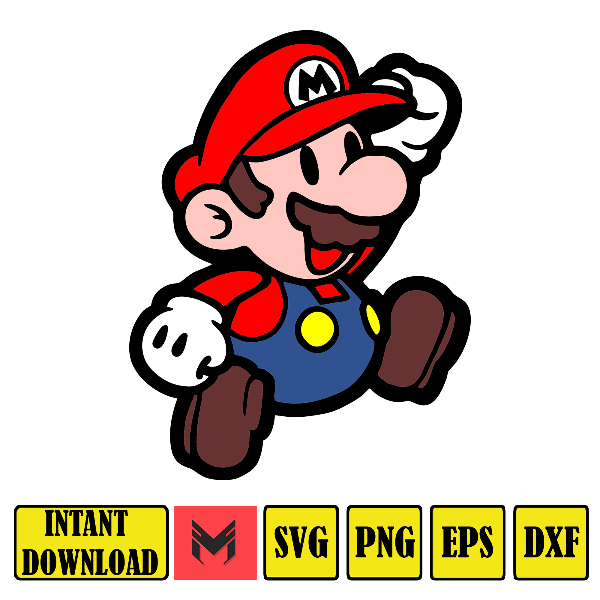 Mario Svg, svg files for cricut, mario svg, mario family svg | Inspire ...