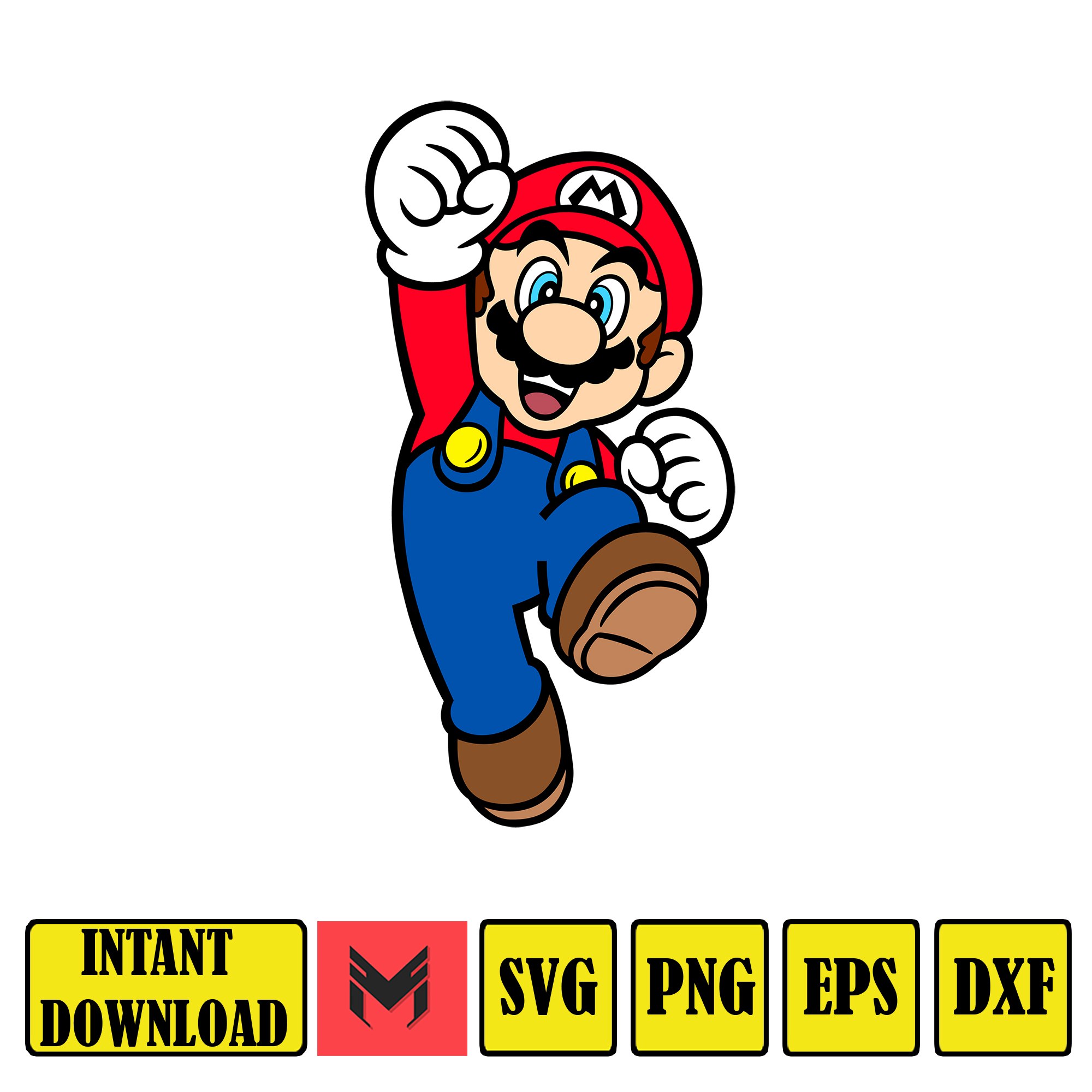 Mario Svg, svg files for cricut, mario svg, mario family svg | Inspire ...