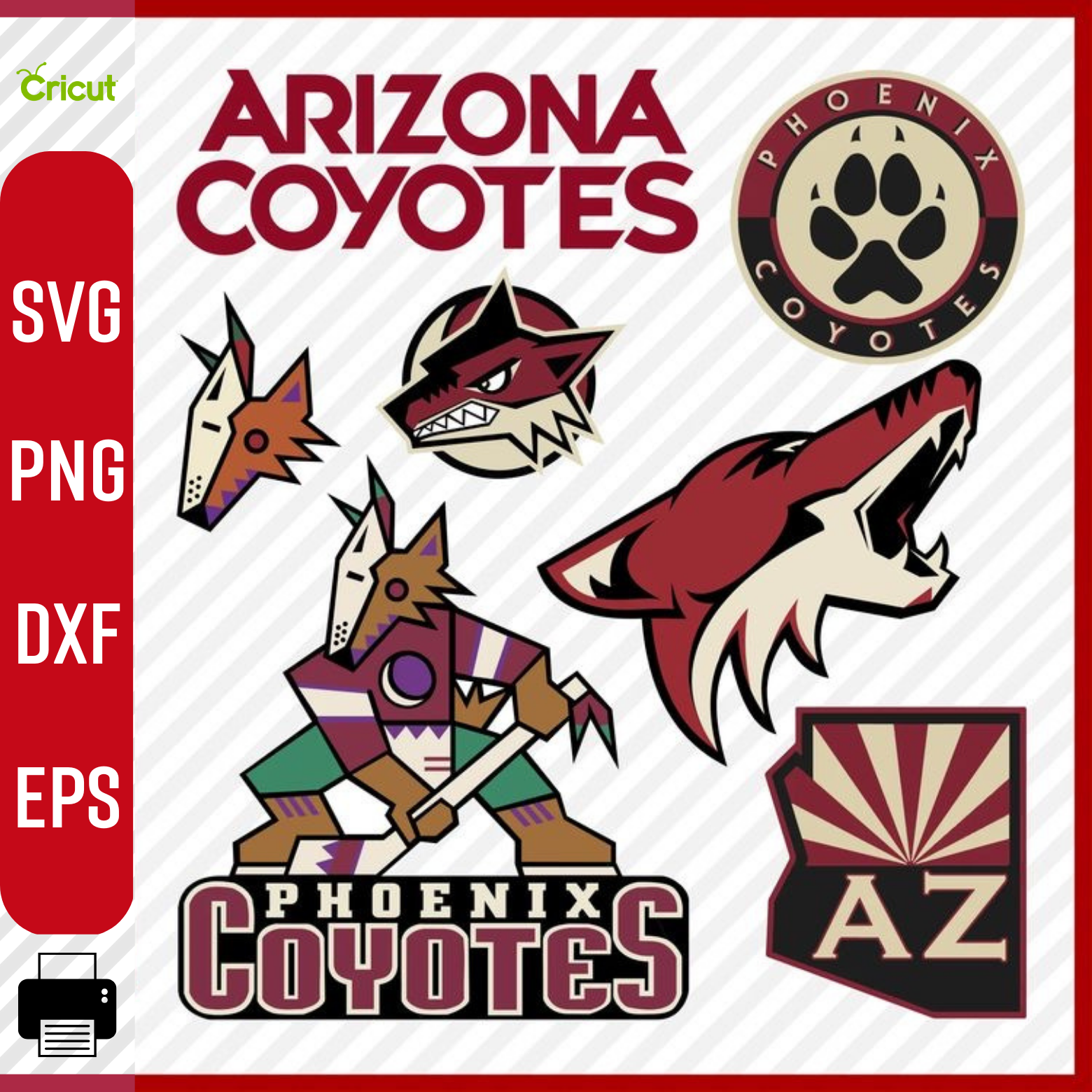 Digital Download, Arizona Coyotes svg, Arizona Coyotes logo, | Inspire ...