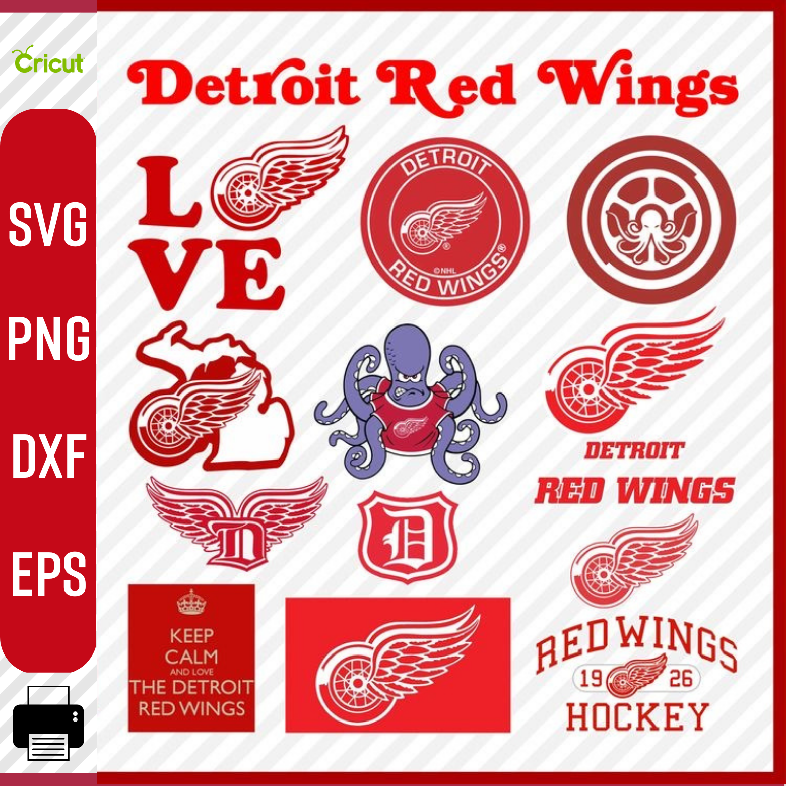 Digital Download, Detroit Red Wings svg, Detroit Red Wings l | Inspire ...