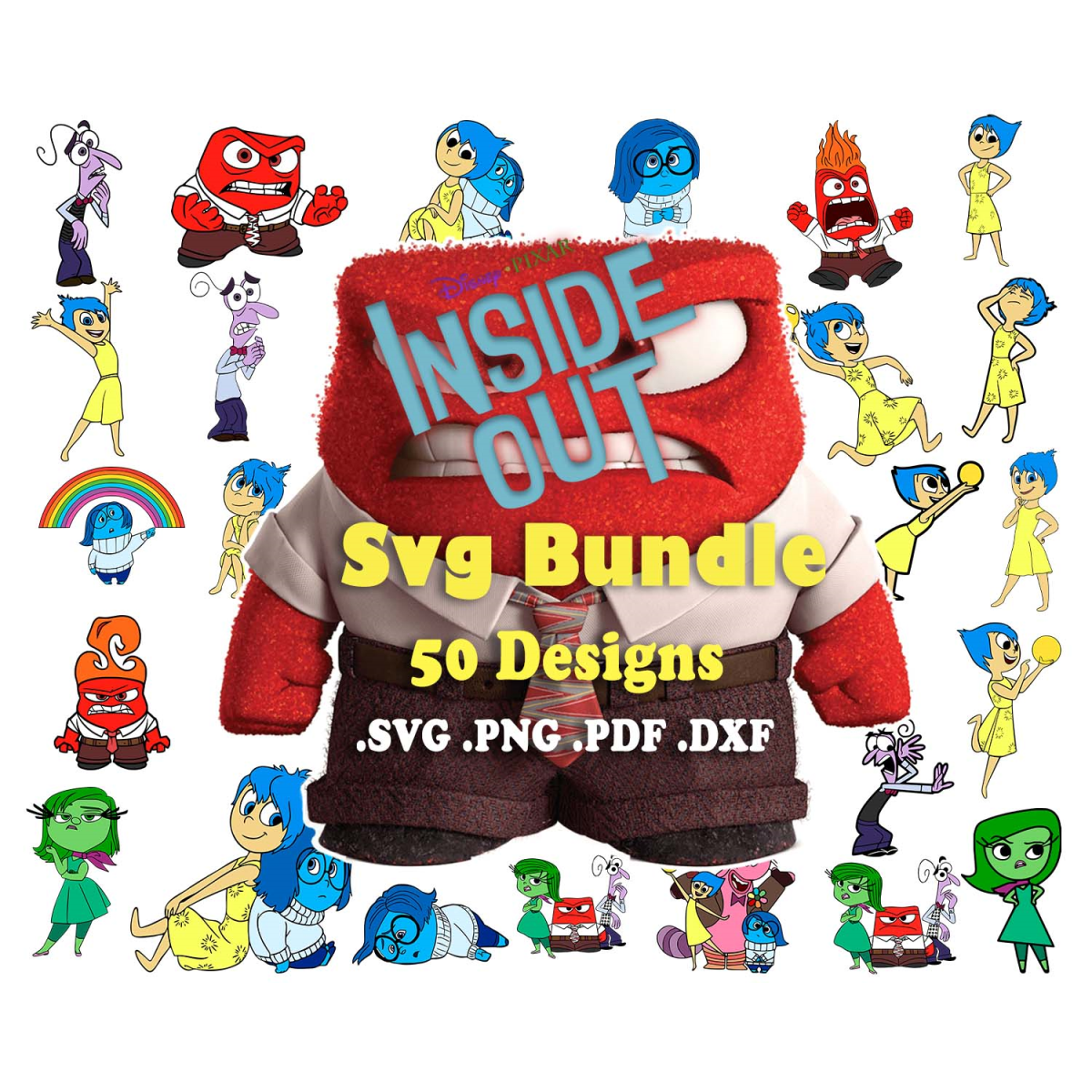 50 Designs Inside Out Bundle SVG | Inspire Uplift