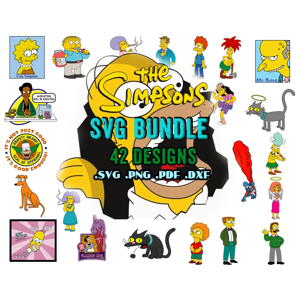 42 Files The Simpsons Svg Bundle - Inspire Uplift