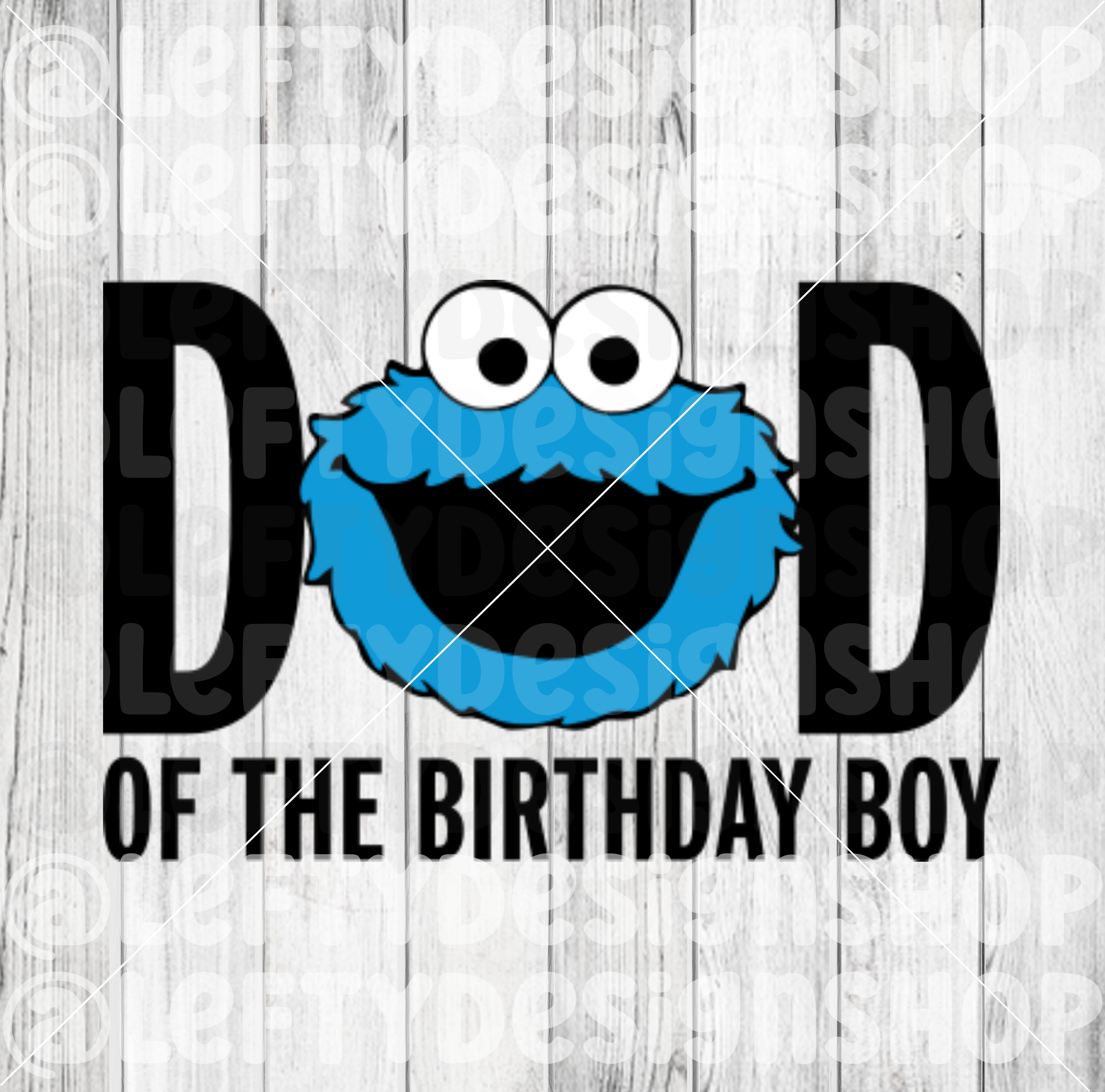 Dad of the Birthday Boy | Cookie Monster | SVG | PNG | Insta | Inspire ...