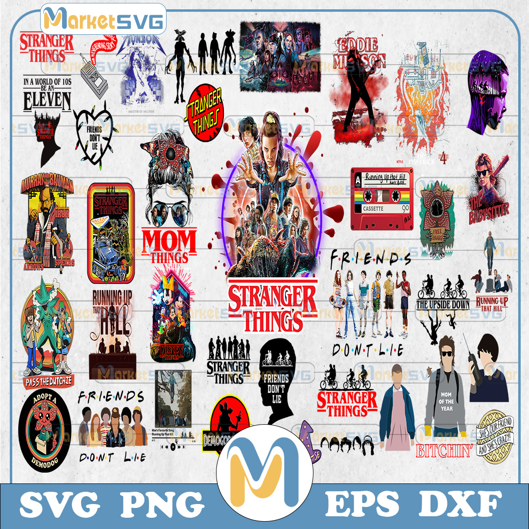 42 Files Stranger Things PNG, Stranger Things Png, Layered S - Inspire ...