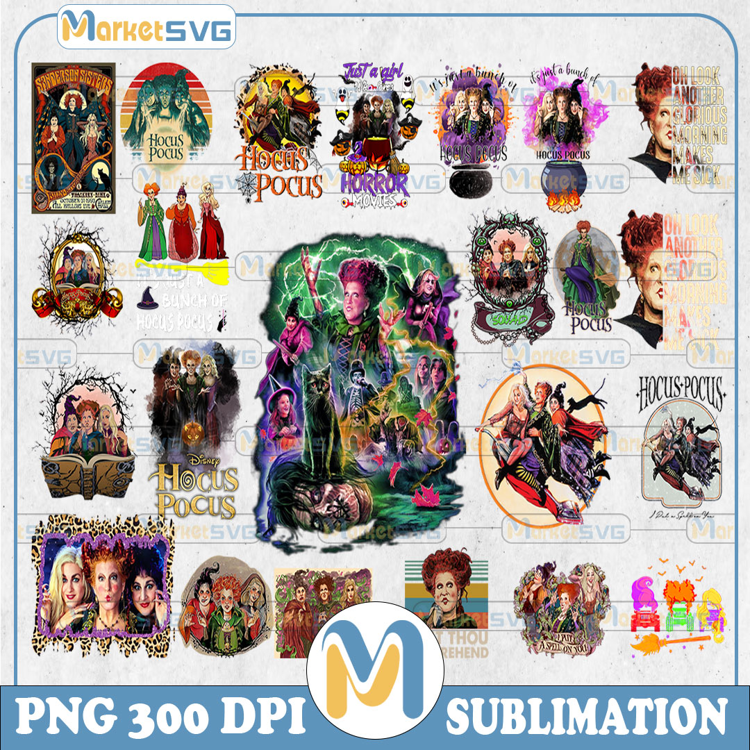24 Files Hocus Pocus Png, Hocus Pocus Png, Bundle Waterslide - Inspire ...