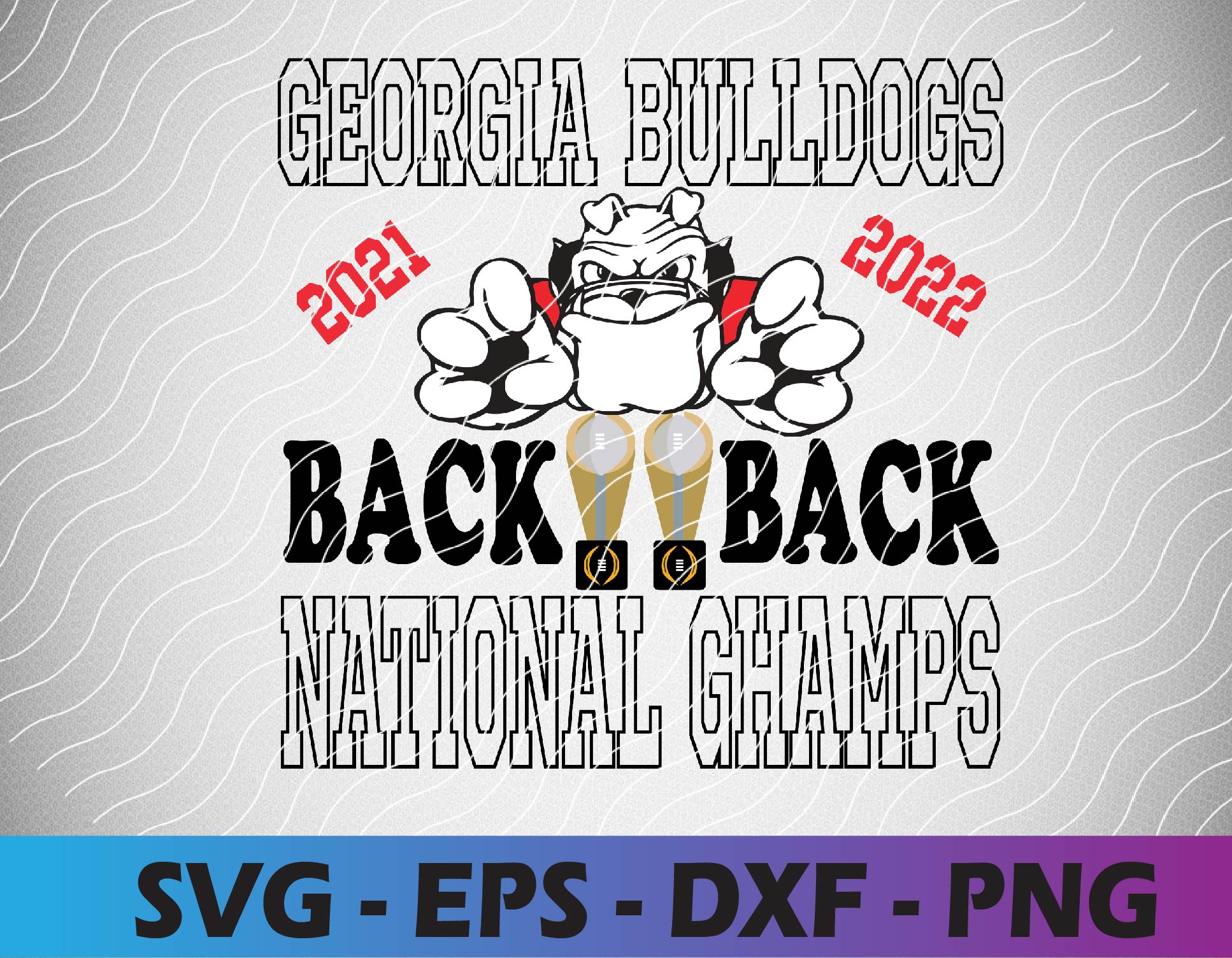 National Champs Back To Back svg,png,eps,dxf, Instant Downlo - Inspire ...
