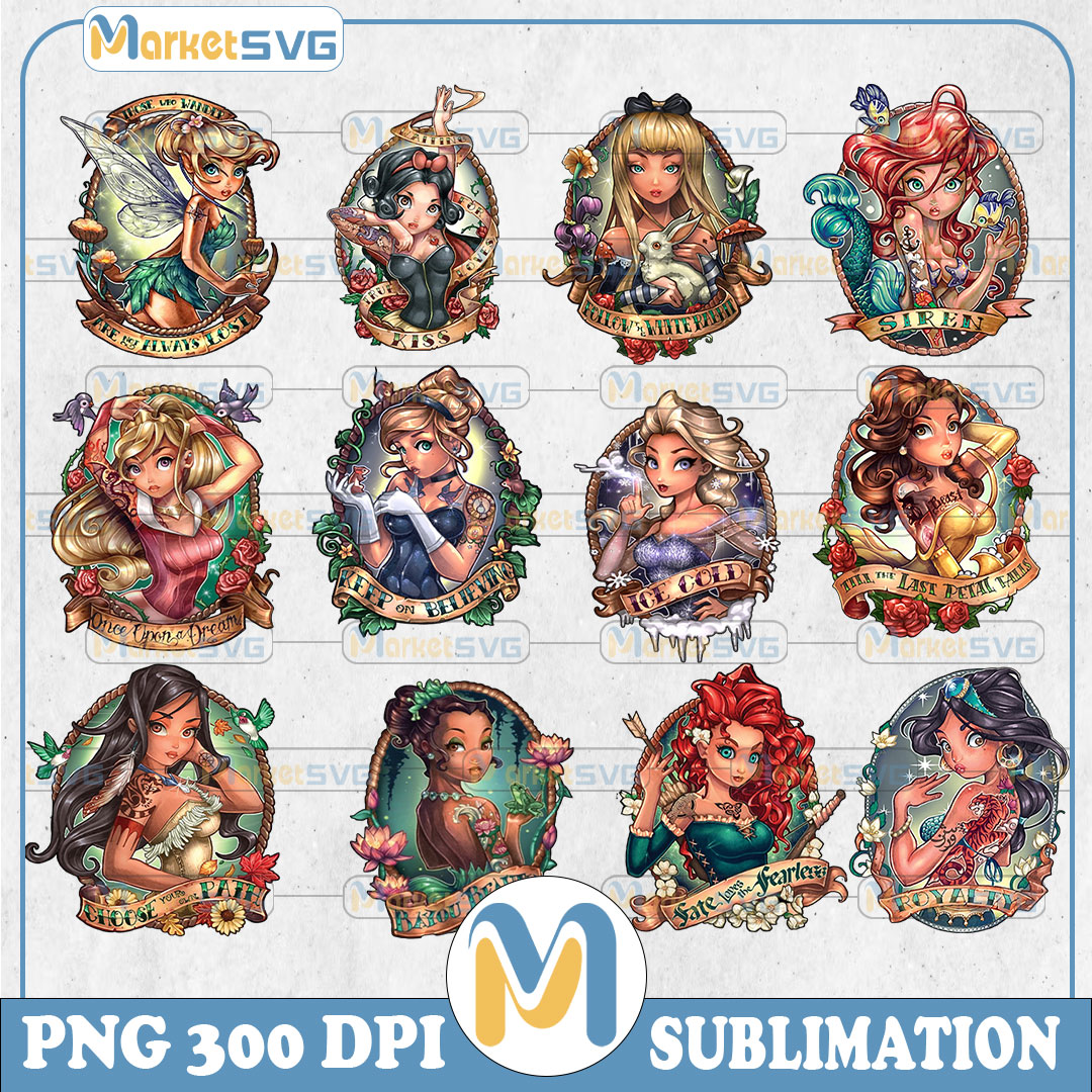 12 Files Bad Princess png, Princess Bundle Png, Princess Bun | Inspire ...