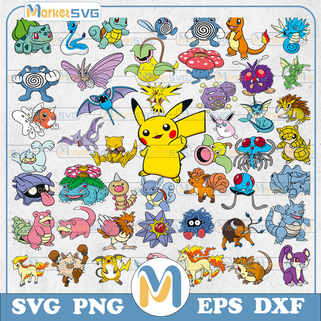 400 Files Pokemon svg, Pokemon Layered Pokemon, 200 Characte | Inspire ...