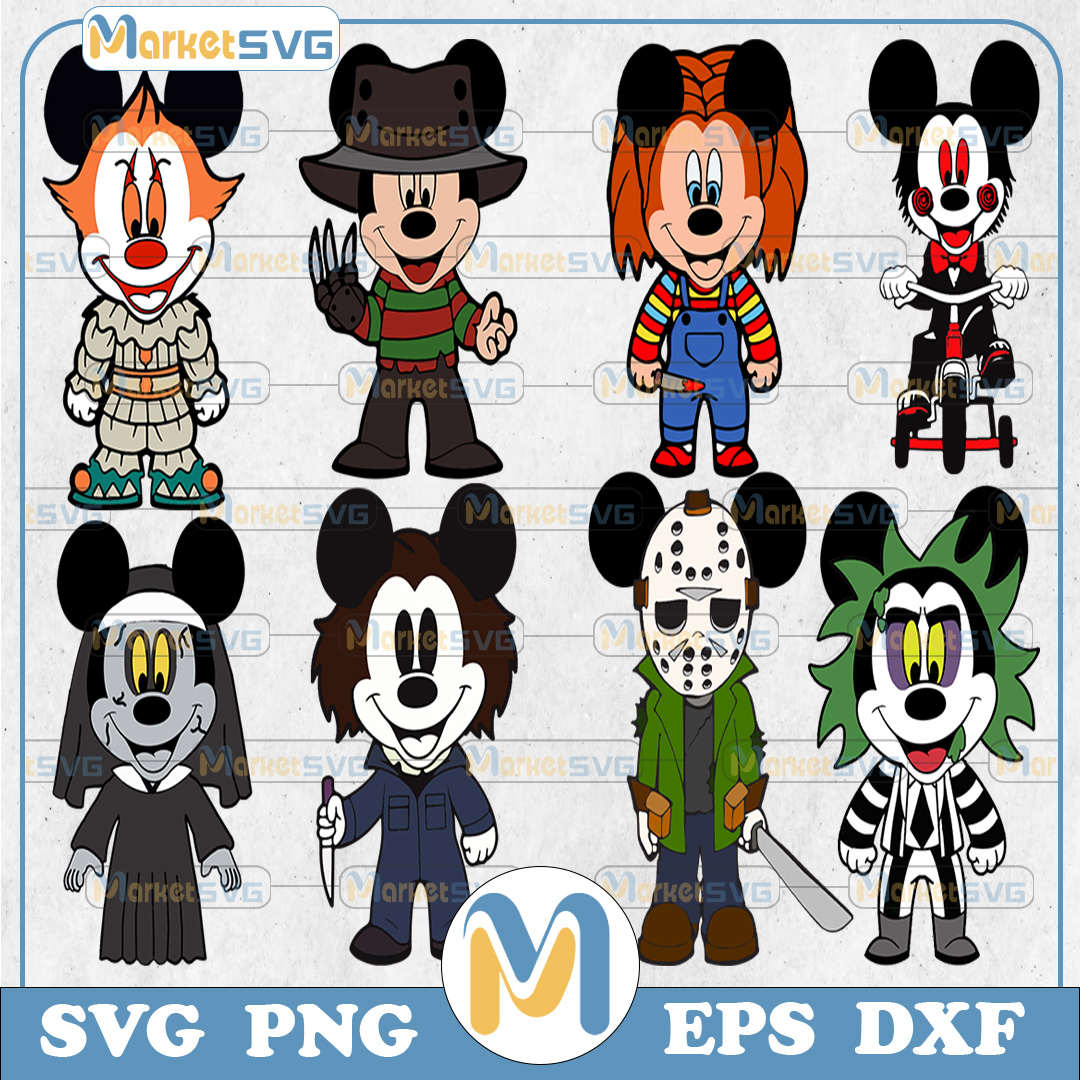 8 Files Horror Movie Characters Png, Mickey Horror Png, Mick - Inspire ...
