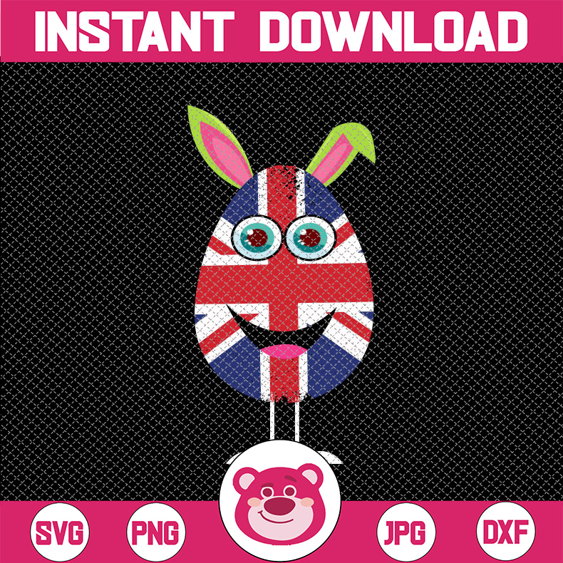 Easter Sunday UK Flag PNG, Easter Sublimation, UK Flag Eggs, - Inspire ...