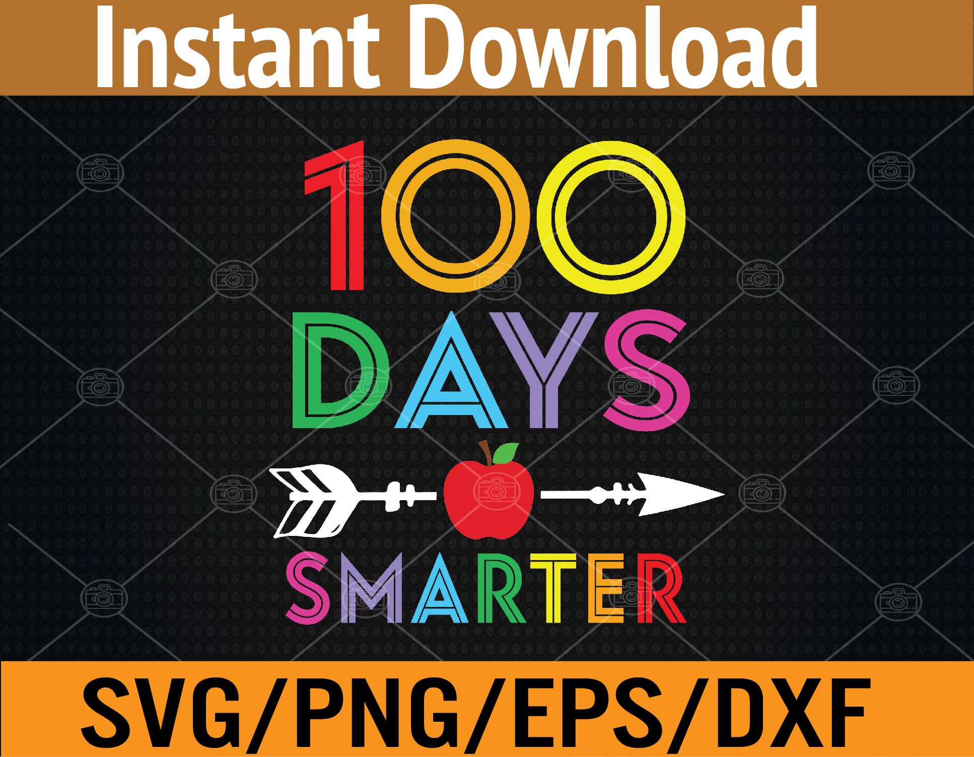 100 Days Smarter Teacher or Student 100th Day of school Svg, | Inspire ...