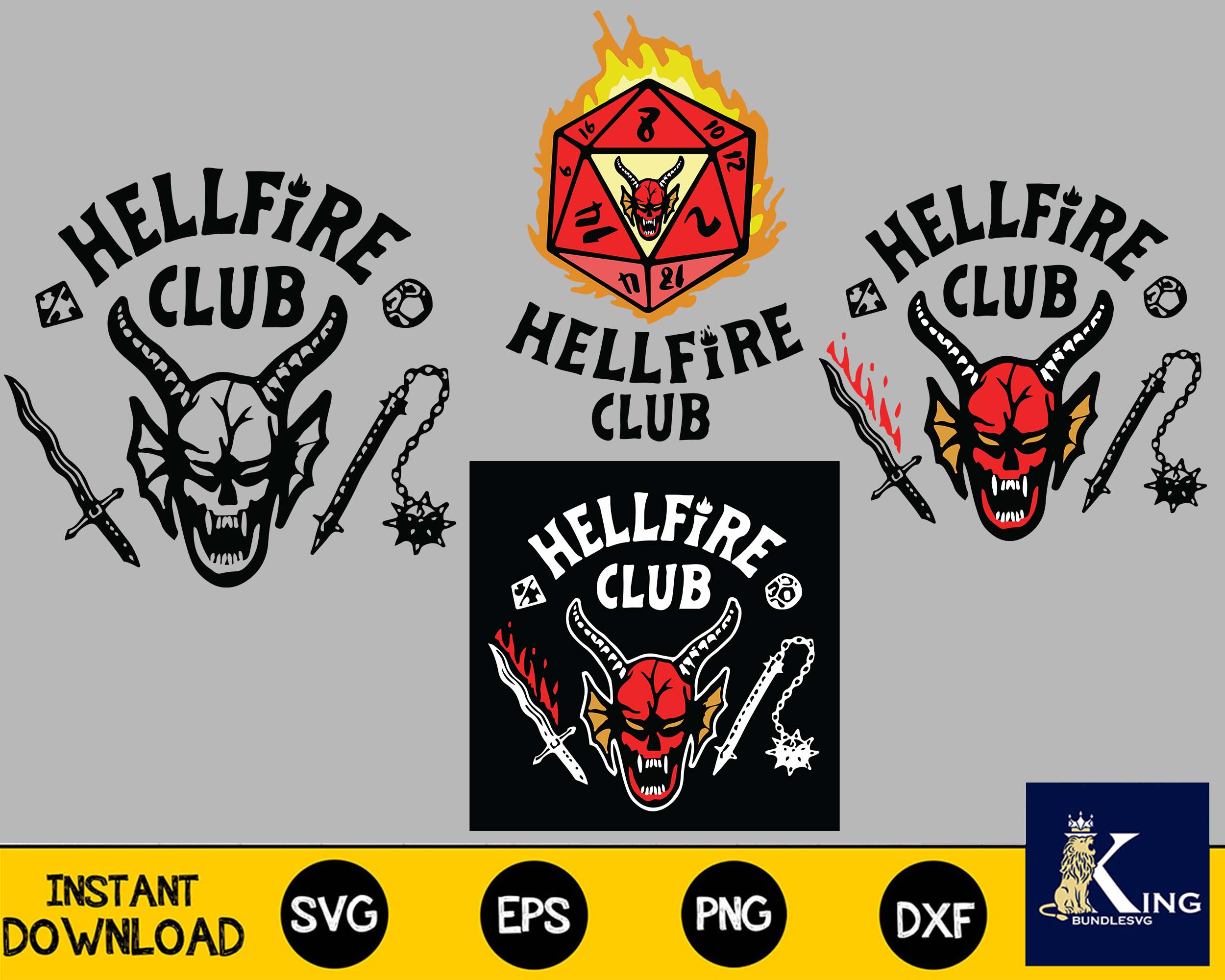 Hellfire Club svg, Bundle Stranger Things svg eps png,bundle | Inspire ...