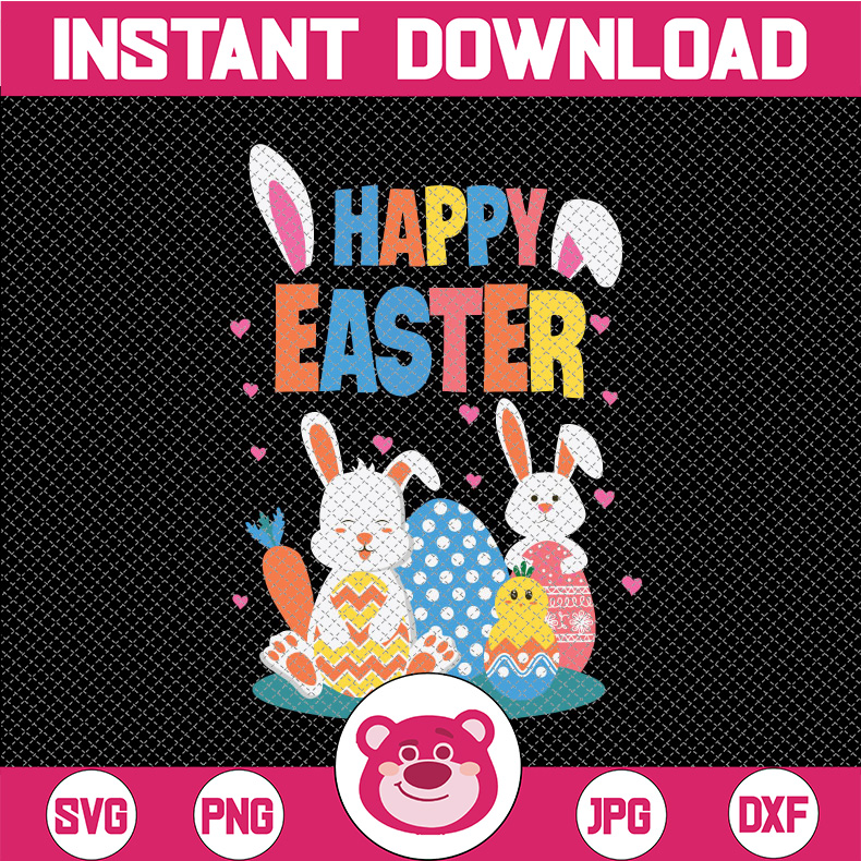 Easter SVG, Easter Bunny SVG, Happy Easter Svg, Bunny svg, E | Inspire ...