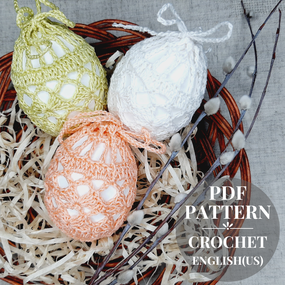 Crochet pattern Easter egg bag. Easter decoration Easter bas | Inspire ...