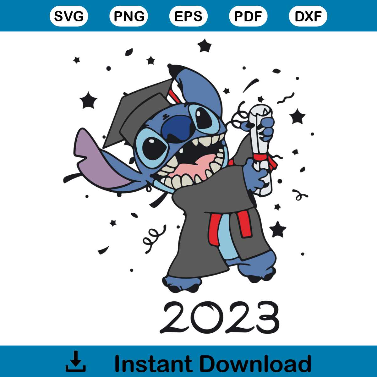 Graduation 2023 Theme SVG Cartoon Gradution SVG Cutting File | Inspire ...