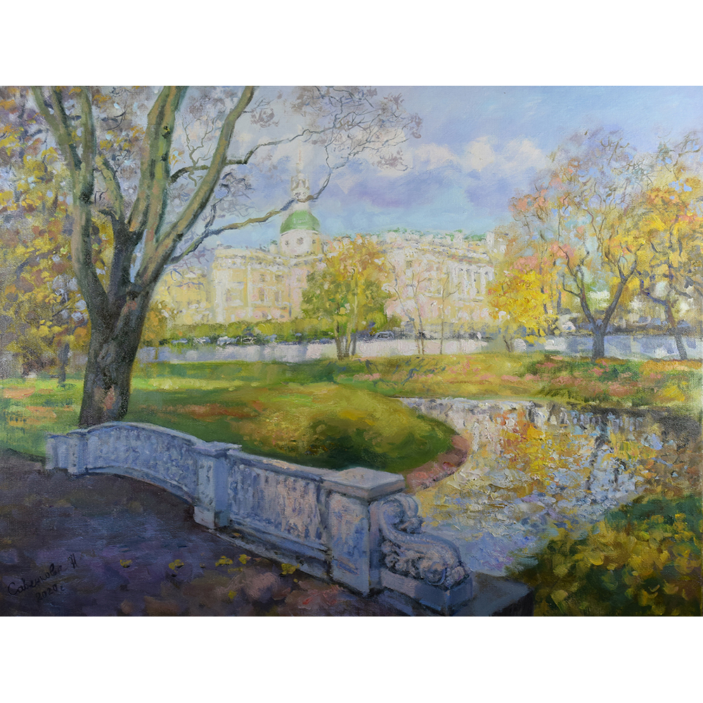 Petersburg Painting Impressionism Cityscape Original Art | Inspire Uplift