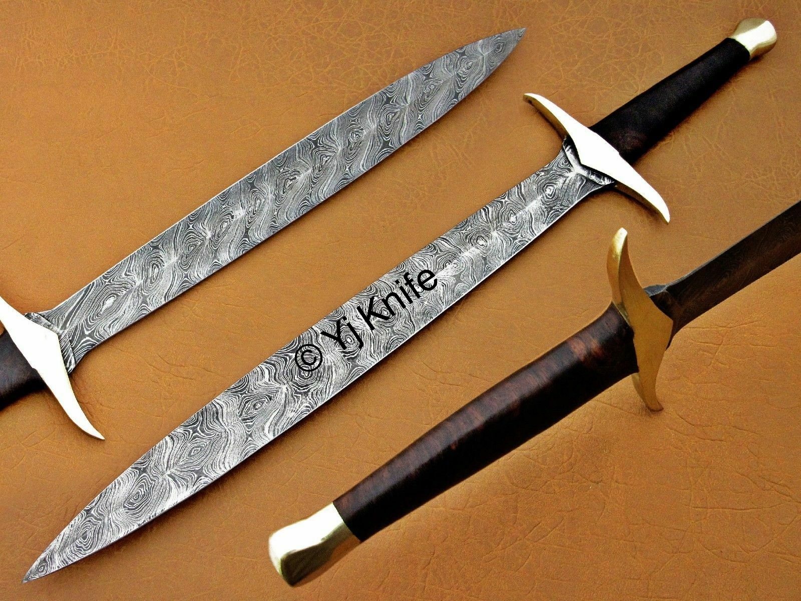 Handmade Damascus Steel Battle Ready Combat Fantasy Swords | Inspire Uplift