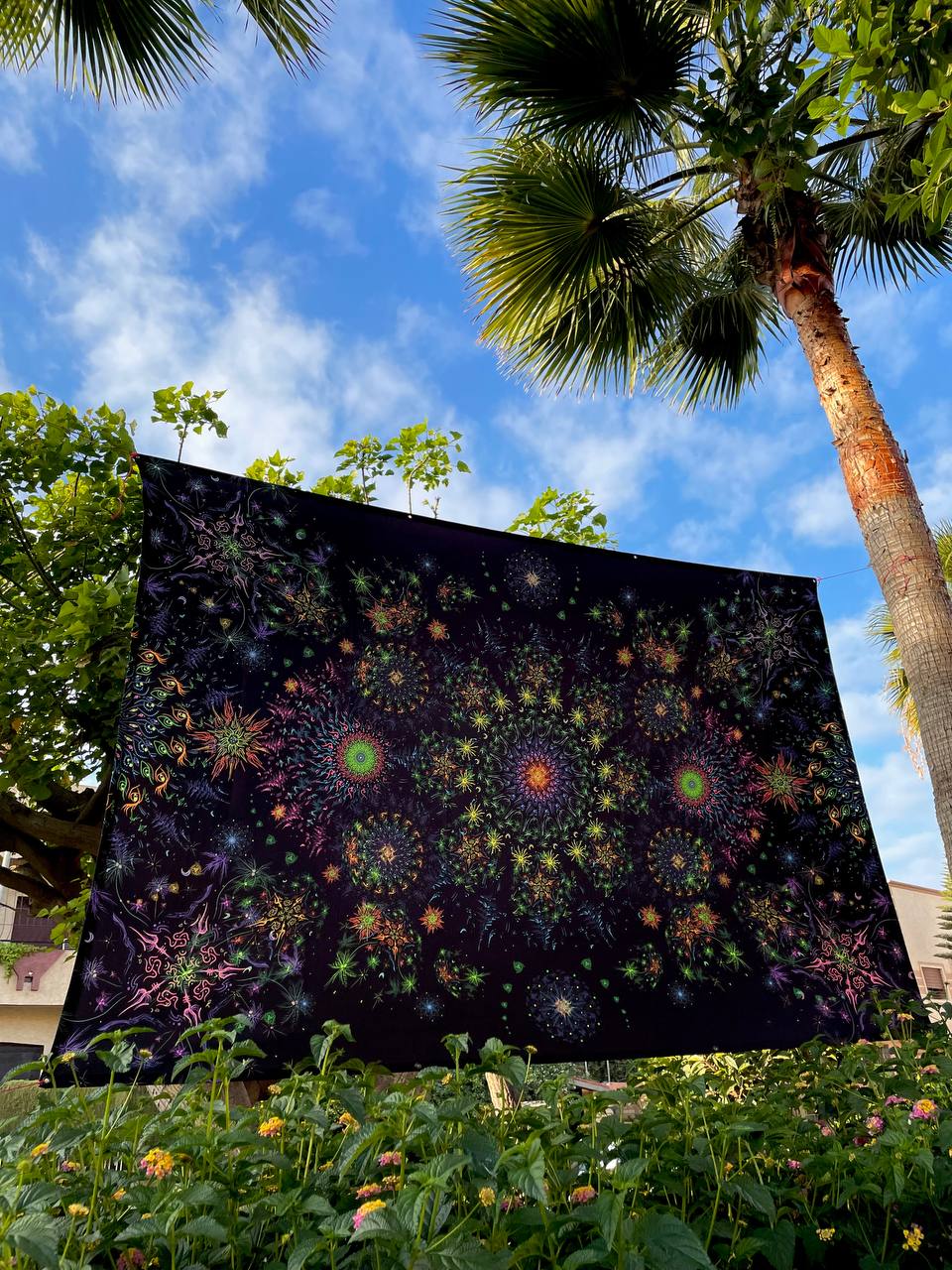 Abstract Art "Acid Vision" Wall decor UV tapestry Psychedeli | Inspire ...