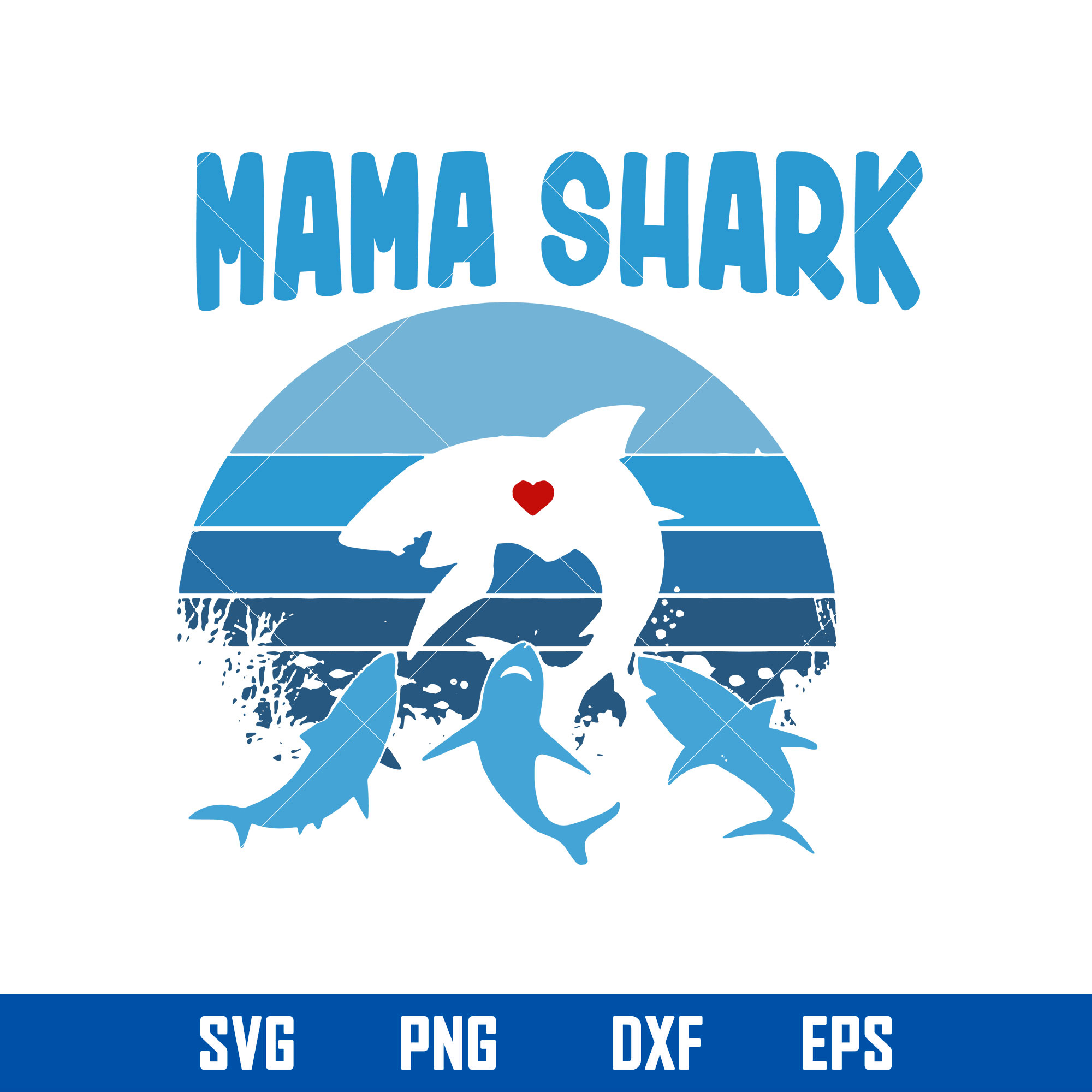 Mama Shark Svg, Mother Fish Svg, Mother_s Day Svg, Png Dxf E | Inspire ...