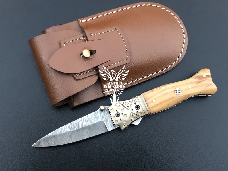 Damascus Pocket Folding Knife, Custom Pocket Folding Knife, | Inspire ...