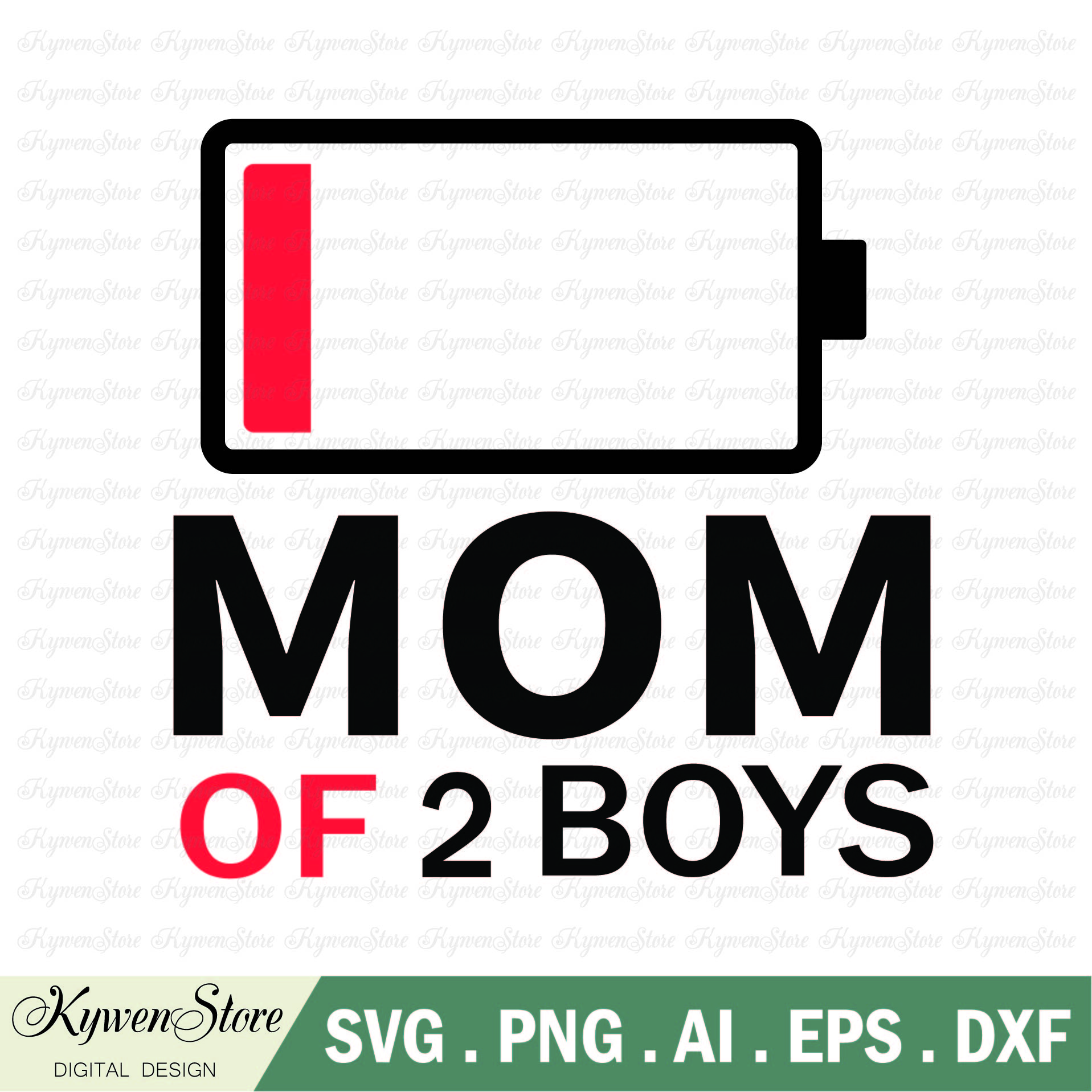 Mom Svg, Mom of 2 Boys Funny Mothers Day Svg, Mom of 2 Boys | Inspire ...