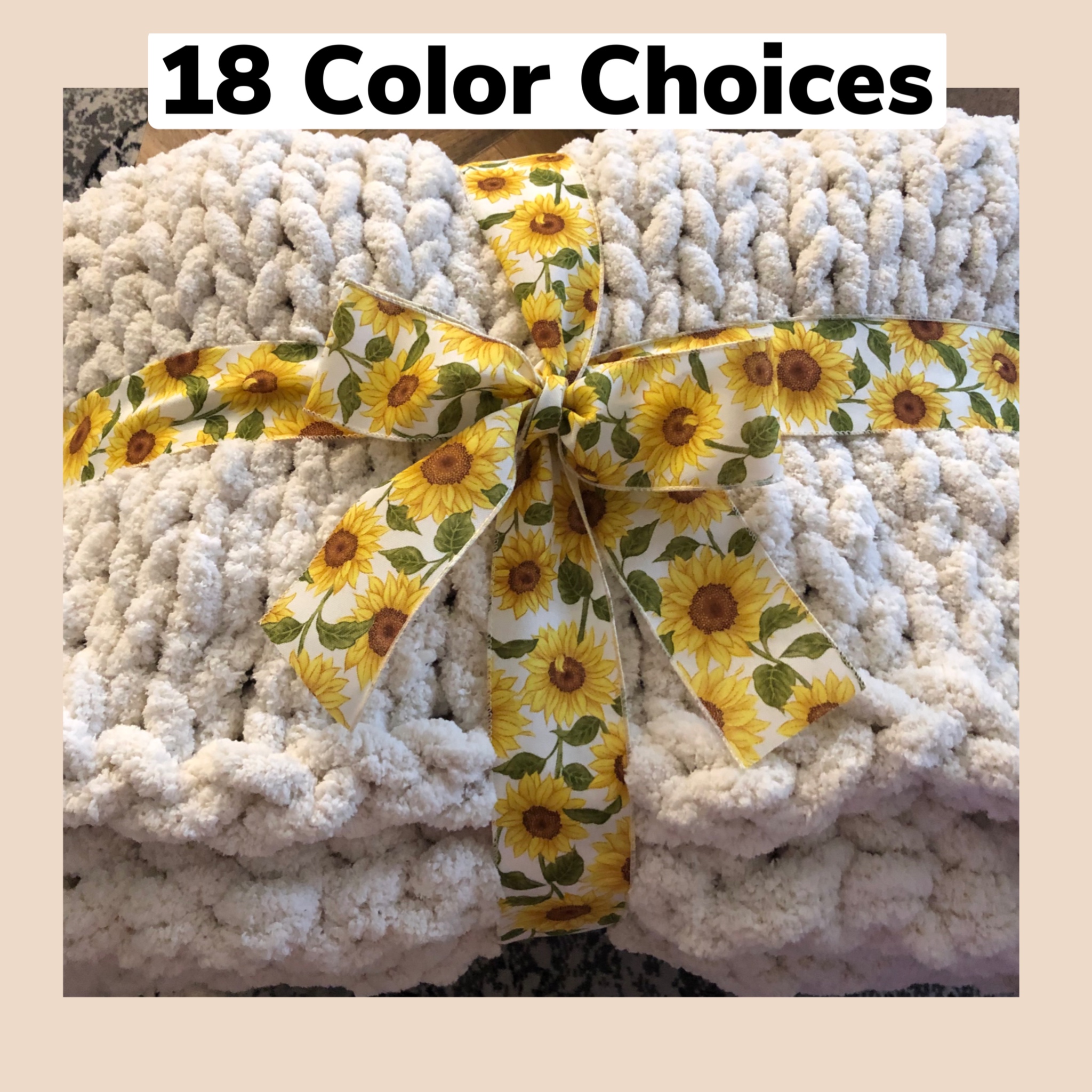Chunky Knit Blanket, Handmade Custom Chunky Blanket, Hand Kn | Inspire ...