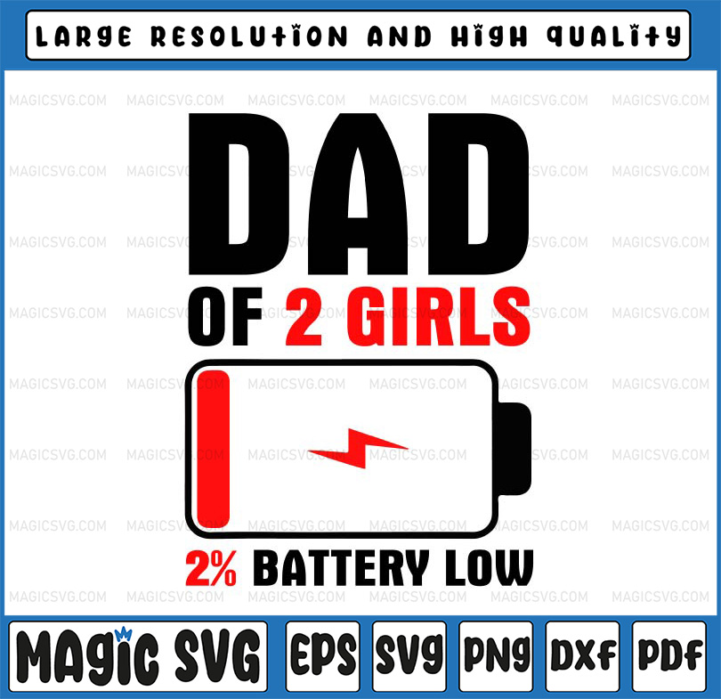 Dad of 2 Girls, Fathers Day Birthday Svg, Father and daughte | Inspire ...